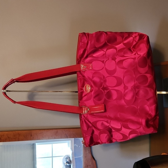Coach | Bags | Nwt Coach Signature Nylon Getaway Packable Bag | Poshmark
